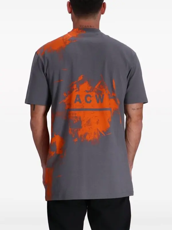 A-COLD-WALL* Brushstroke Cotton T-shirt - Grey