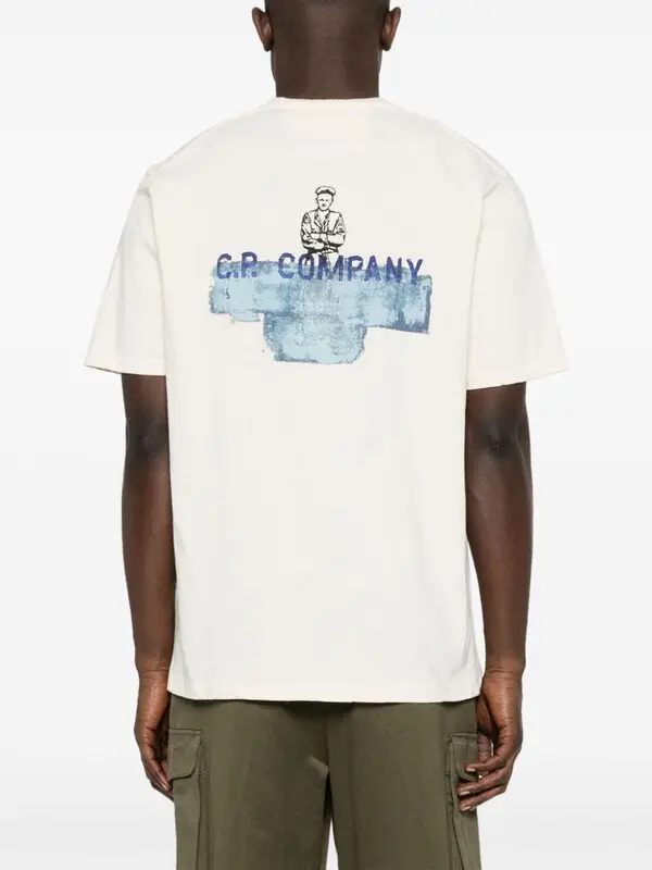 C.P. COMPANY Logo-print Cotton T-shirt