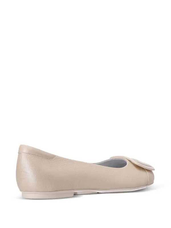 Hogan H661 Patent-leather Ballerinas - Neutrals