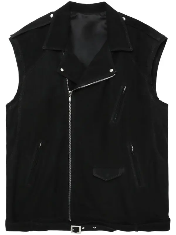 Rick Owens Leather Biker Vest