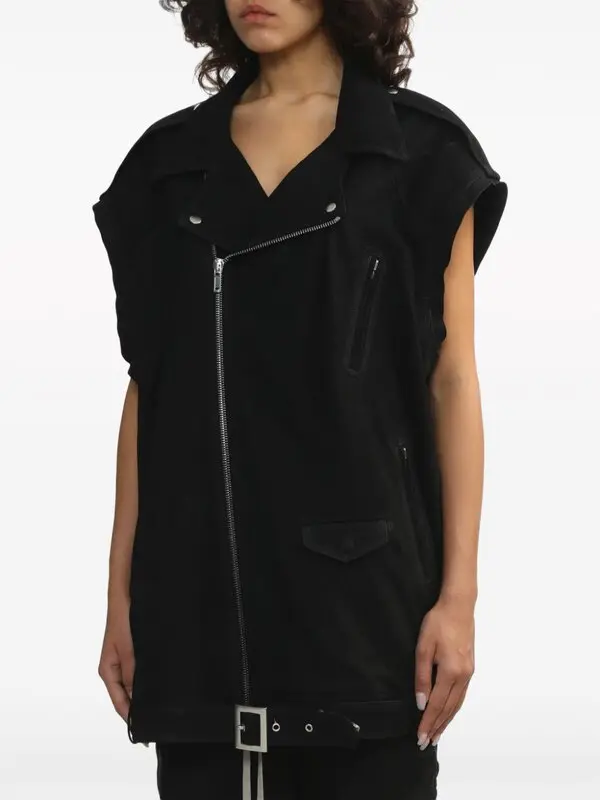 Rick Owens Leather Biker Vest