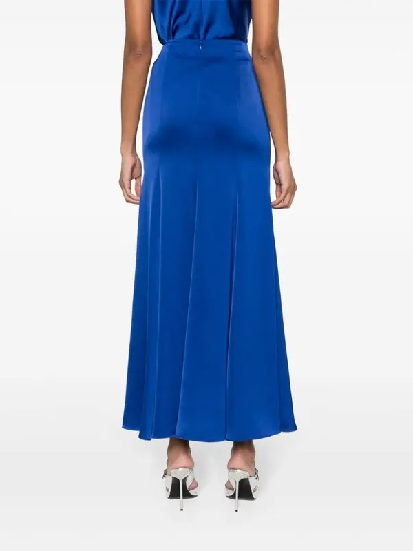 Philosophy Di Lorenzo Serafini Satin Maxi Flared Skirt