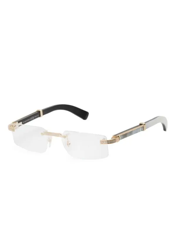 Cartier Rimless Rectangle-frame Glasses - Grey