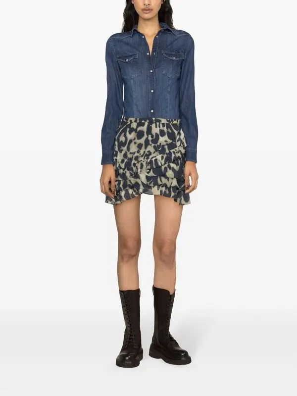 Liu Jo Embroidered Denim Shirt