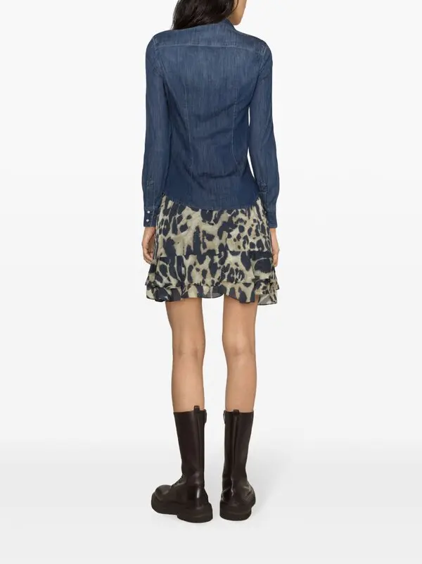 Liu Jo Embroidered Denim Shirt