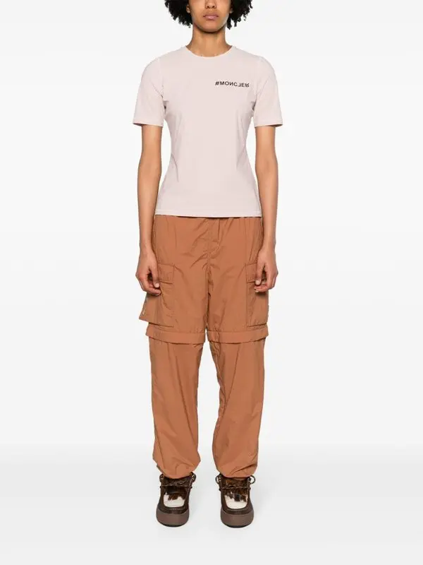 Moncler Logo-embossed Technical-jersey T-shirt