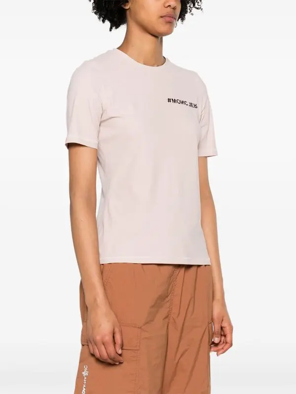Moncler Logo-embossed Technical-jersey T-shirt