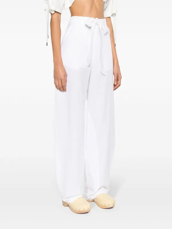 Pinko Belted Wide-leg Trousers