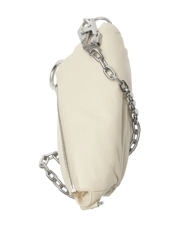 Burberry Small Knight Leather Shoulder Bag - Neutrals