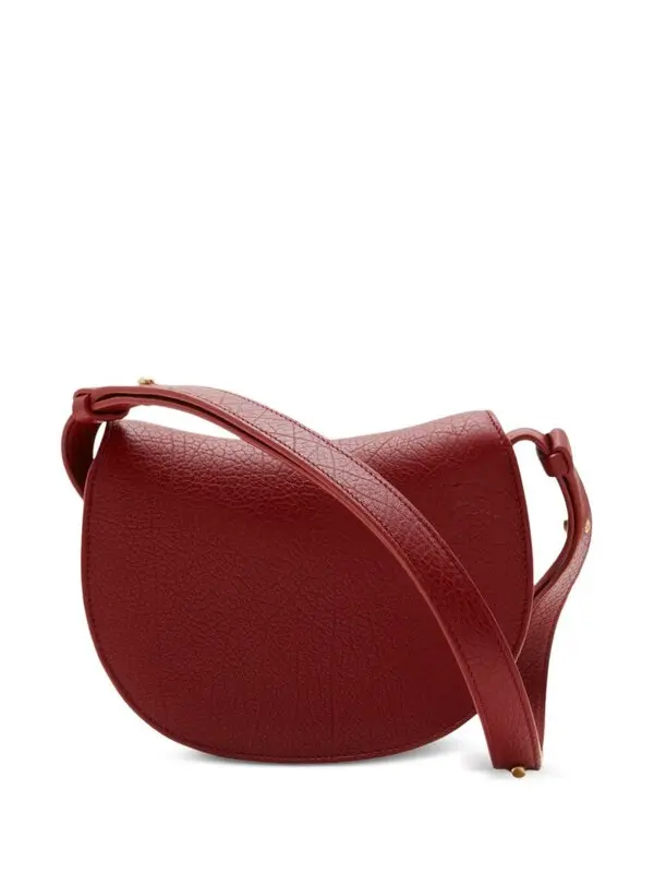 Burberry Mini Rocking Horse Leather Crossbody Bag - Red