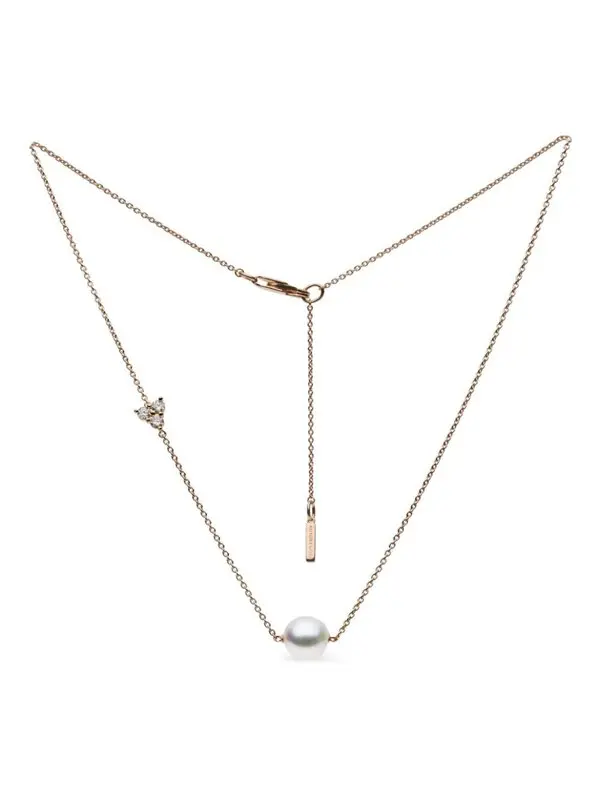 AUTORE MODA Rose Gold Vermeil South Sea Pearl Necklace - Pink