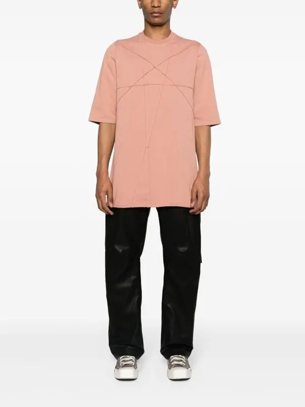 Rick Owens Jumbo Ss Cotton T-shirt - Pink