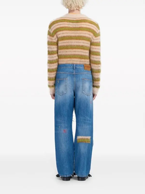 Marni Patchwork Straight-leg Jeans