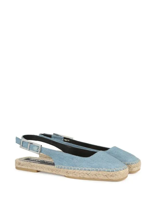 SERGIO ROSSI Sr Nora Denim Espadrilles