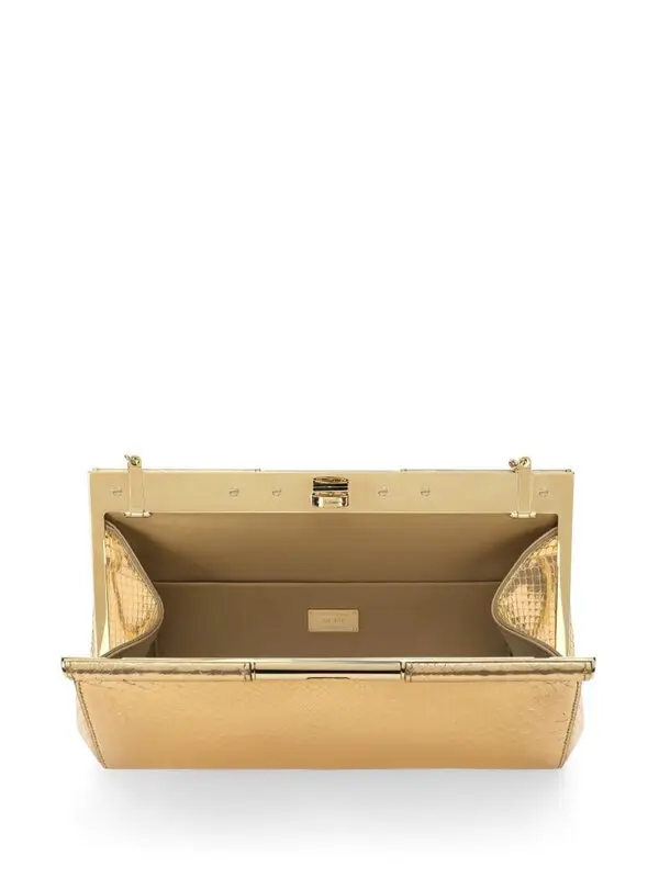 Dolce & Gabbana Medium Marlene Clutch Bag - Gold