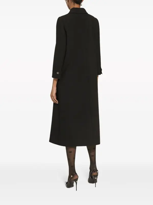 Dolce & Gabbana Logo-button Single-breasted Coat