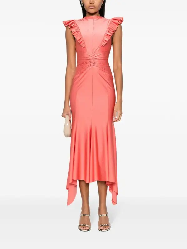 Philosophy Di Lorenzo Serafini Ruffled Midi Dress