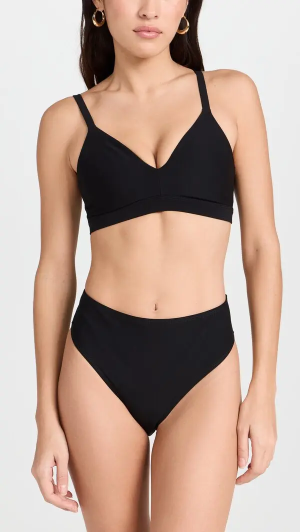 STYLEST Brief Bikini Bottom - Caviar