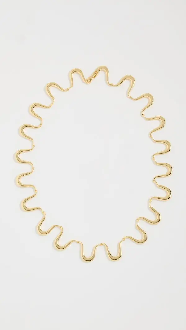 ADINA EDEN Thin Squiggle Necklace