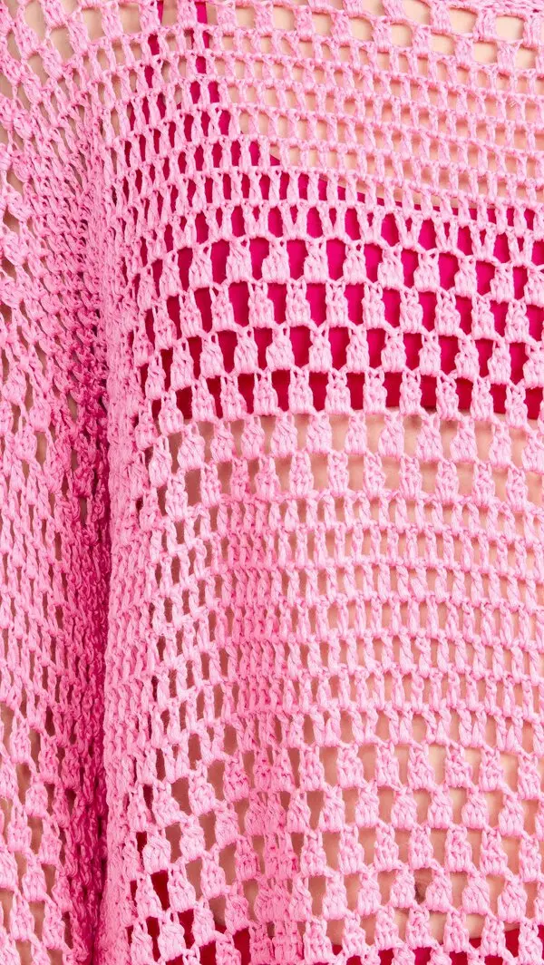 Show Me Your Mumu Crochet Paula Pullover - Bubblegum Pink