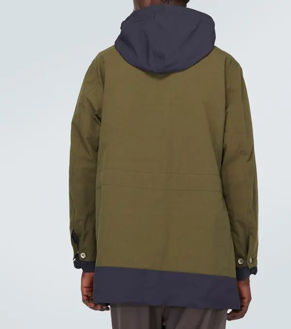 Sacai Reversible Cotton-blend Ripstop Coat