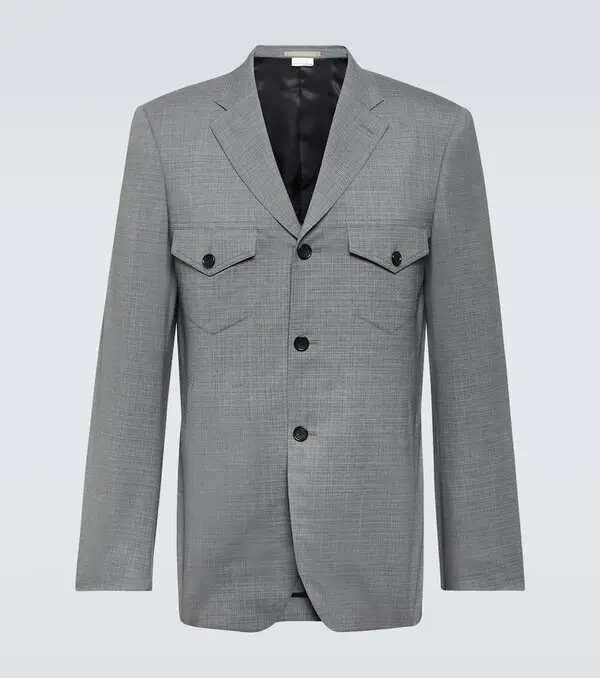 Comme Des Garçons Homme Deux Checked Wool Blazer