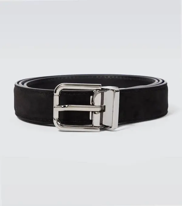 Dolce & Gabbana Suede Belt - Black