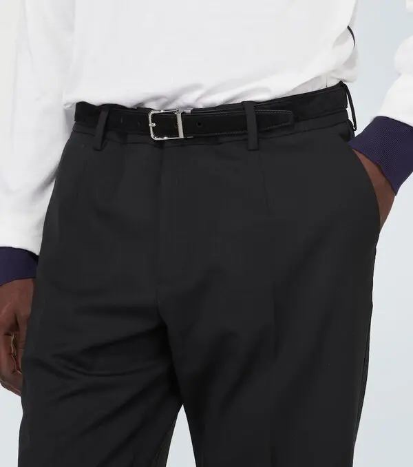 Dolce & Gabbana Suede Belt - Black