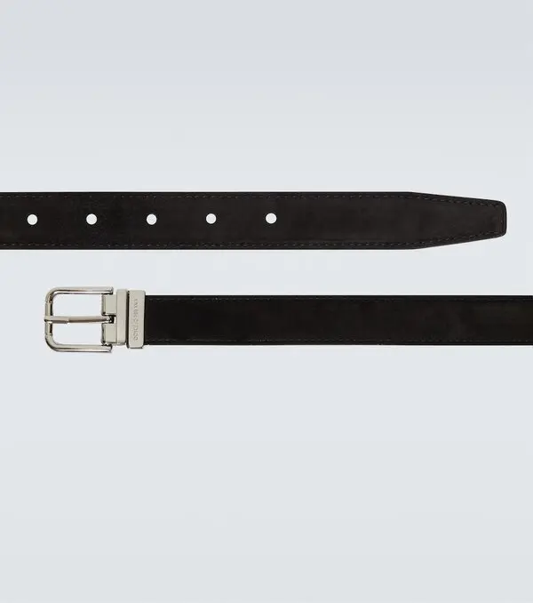 Dolce & Gabbana Suede Belt - Black