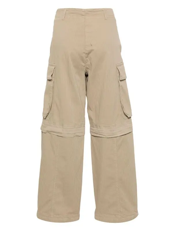 SEMICOUTURE Herringbone Cargo Trousers