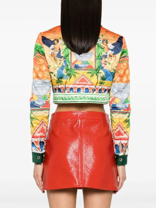 Casablanca Triomphe D' Cropped Jacket