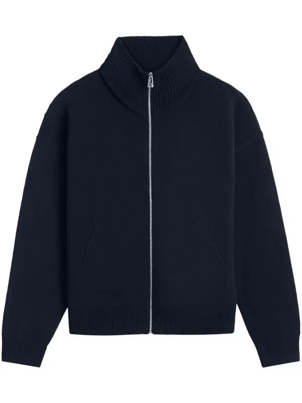 Axel Arigato Core Wool-blend Zipped Cardigan - Blue