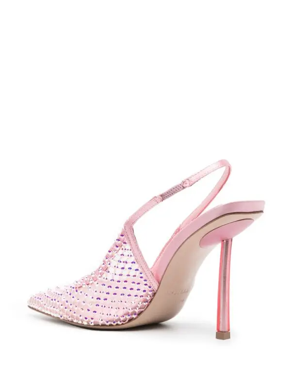 LE SILLA Gilda 100mm Crystal-embellished Pumps