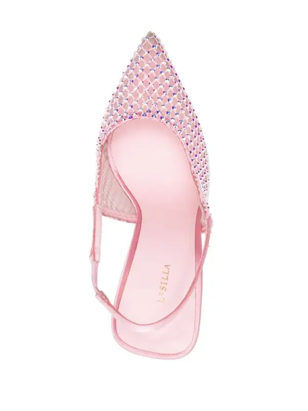 LE SILLA Gilda 100mm Crystal-embellished Pumps