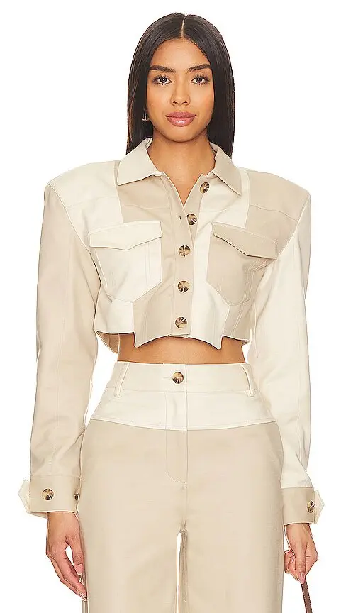 CAMILA COELHO Araceli Cropped Jacket