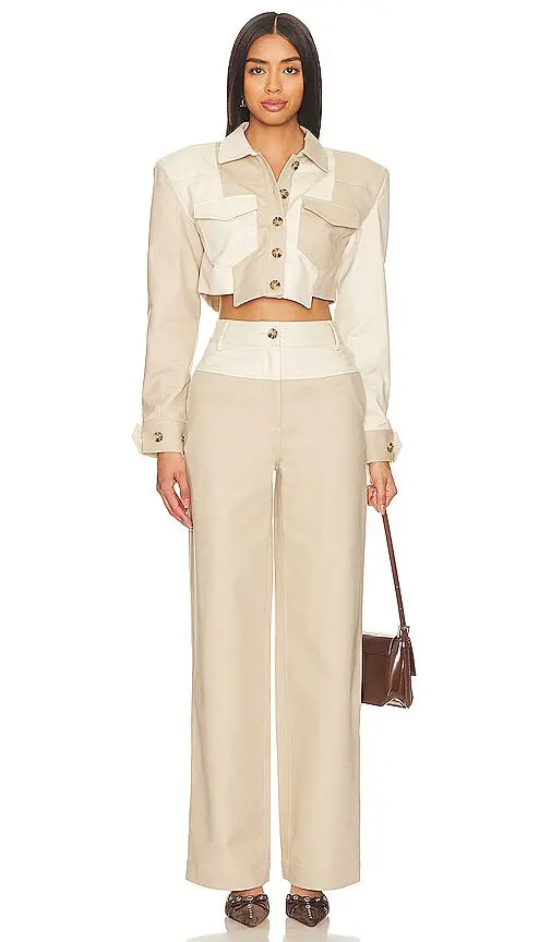 CAMILA COELHO Araceli Cropped Jacket