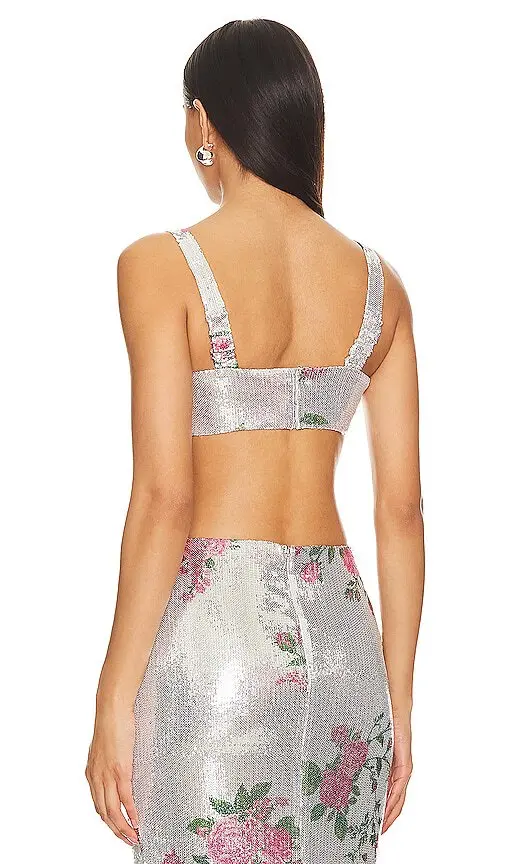 CAMILA COELHO Pia Sequin Micro Top