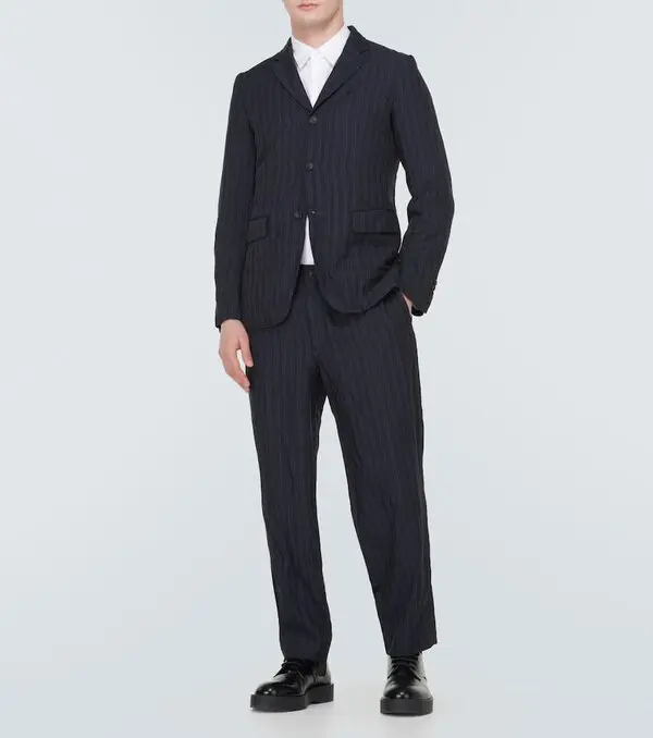 Comme Des Garçons Homme Deux Striped Straight Pants