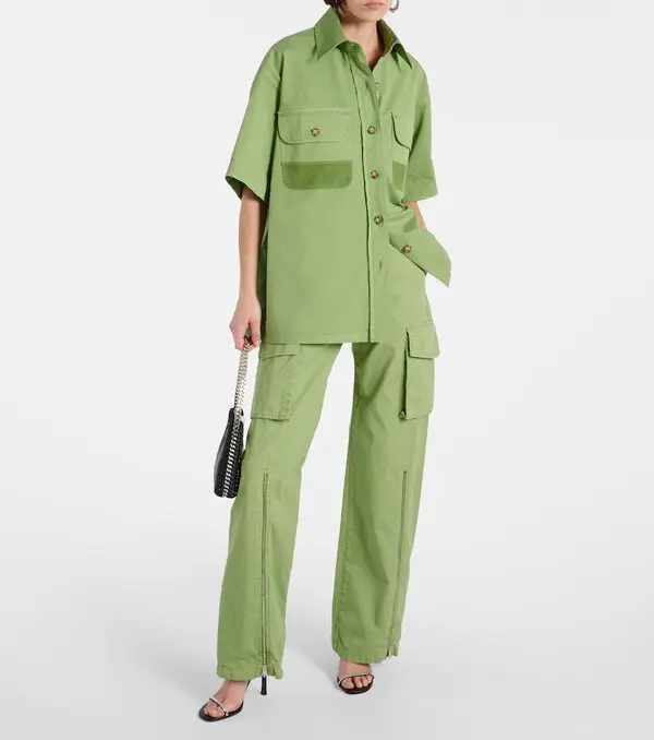Stella McCartney Mid-rise Cotton Cargo Pants