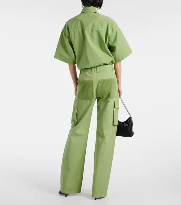Stella McCartney Mid-rise Cotton Cargo Pants