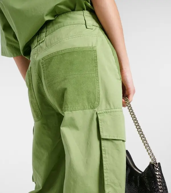 Stella McCartney Mid-rise Cotton Cargo Pants
