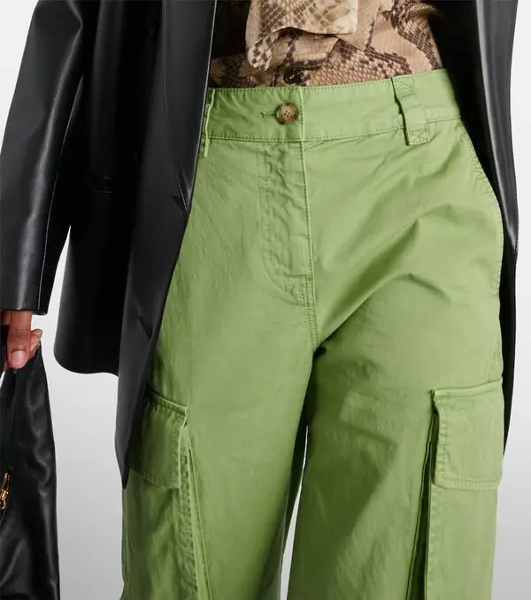 Stella McCartney Mid-rise Cotton Cargo Pants