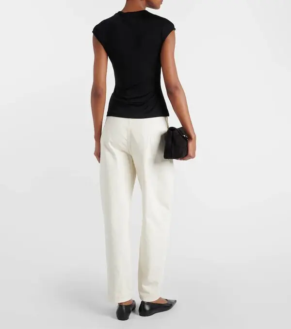 Tove Deca Jersey Top - Black