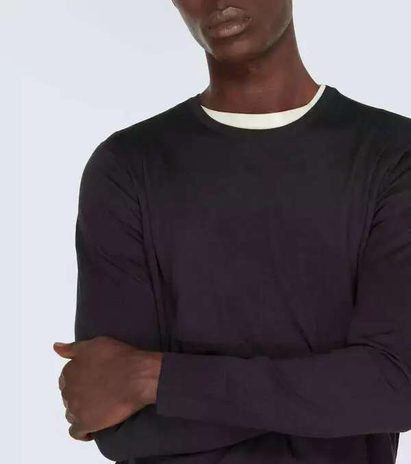 Loro Piana Knitted Virgin Wool Top - Black