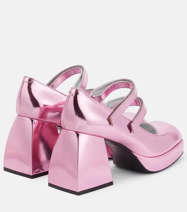 NODALETO Bulla Babies 90 Leather Mary Jane Pumps