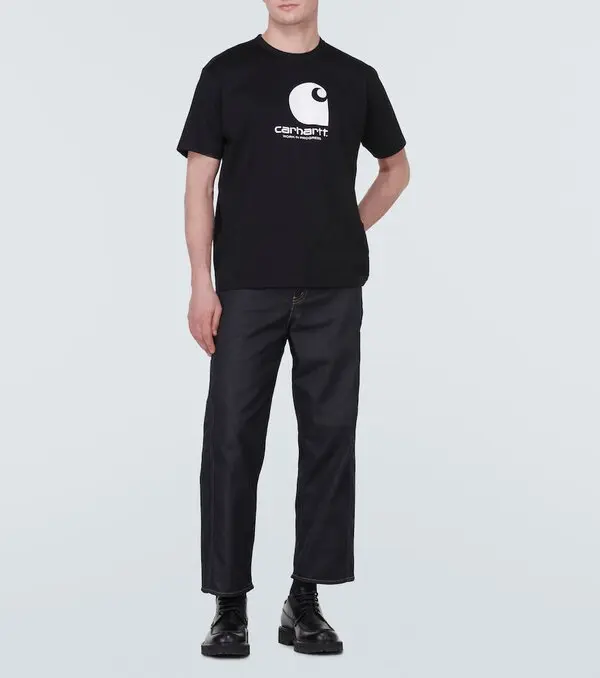 Junya Watanabe X Carhartt Logo Cotton Jersey T-shirt
