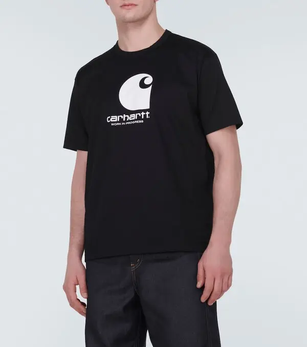 Junya Watanabe X Carhartt Logo Cotton Jersey T-shirt