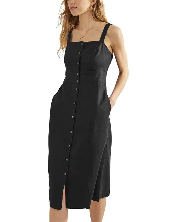 chinese dress ladies Carmen Linen Short Dress-Multi, Ornamental Trellis