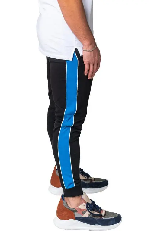 MACEOO Side Stripe Skinny Fleece Joggers
