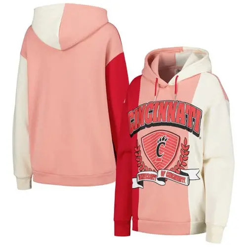 GAMEDAY COUTURE Cincinnati Bearcats Hall Of Fame Colorblock Pullover Hoodie - Red